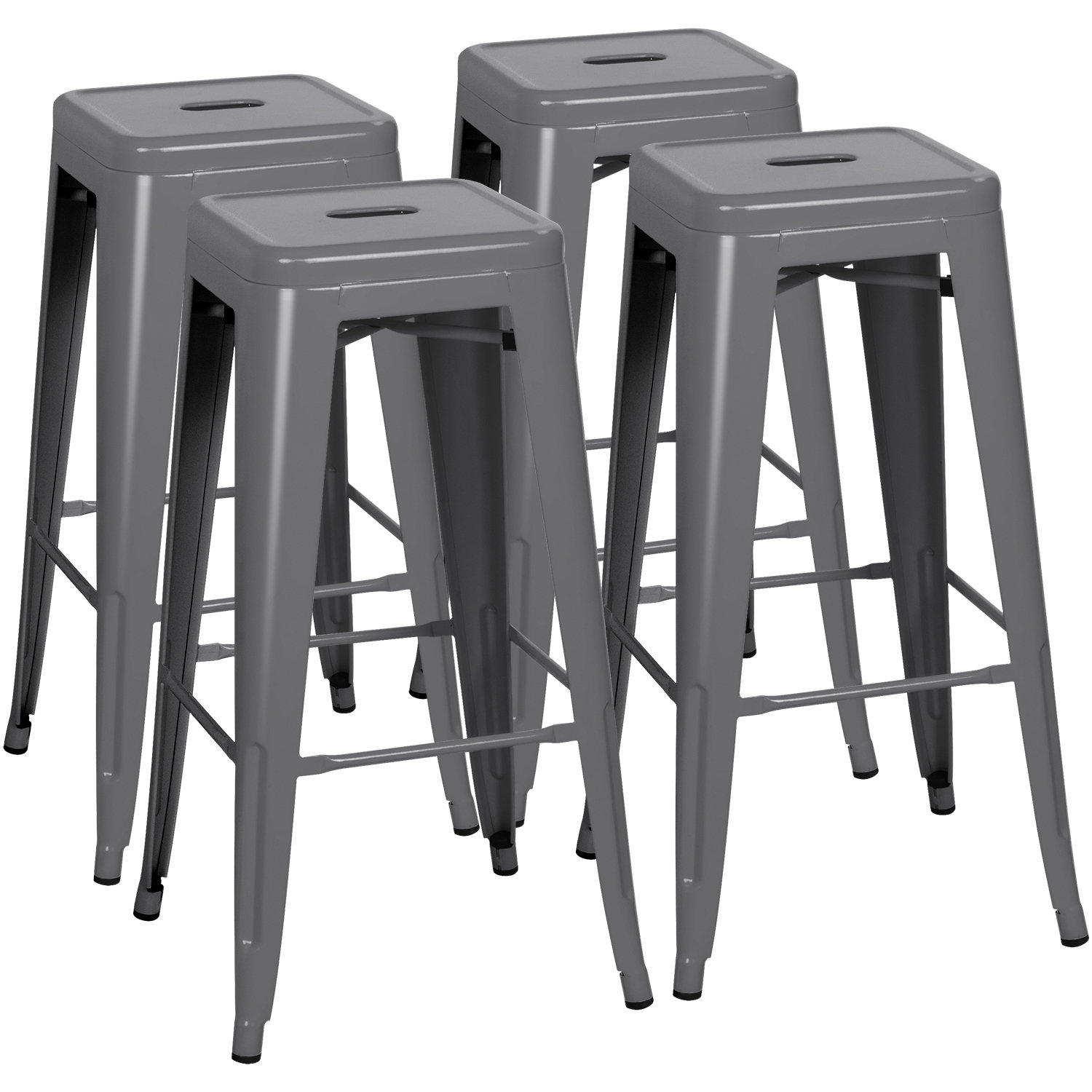 17 Stories Lansing 30'' Counter Stool with Metal Frame & Reviews | Wayfair