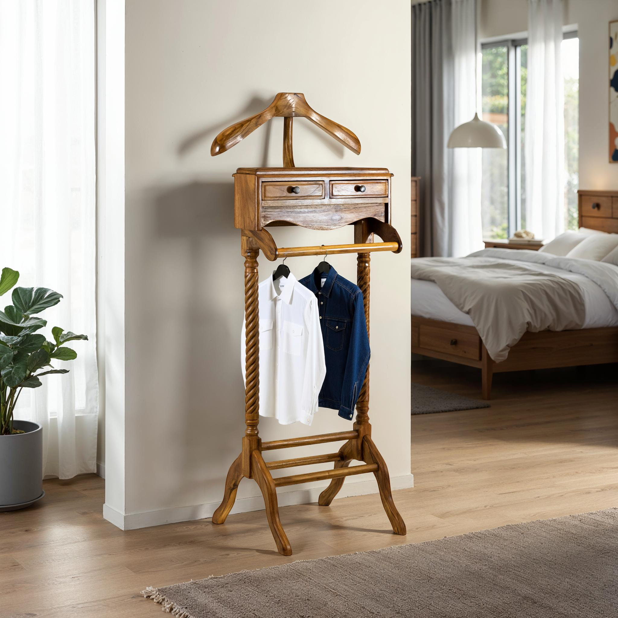 ClassicLiving Teak Clothes Valet | Wayfair.co.uk