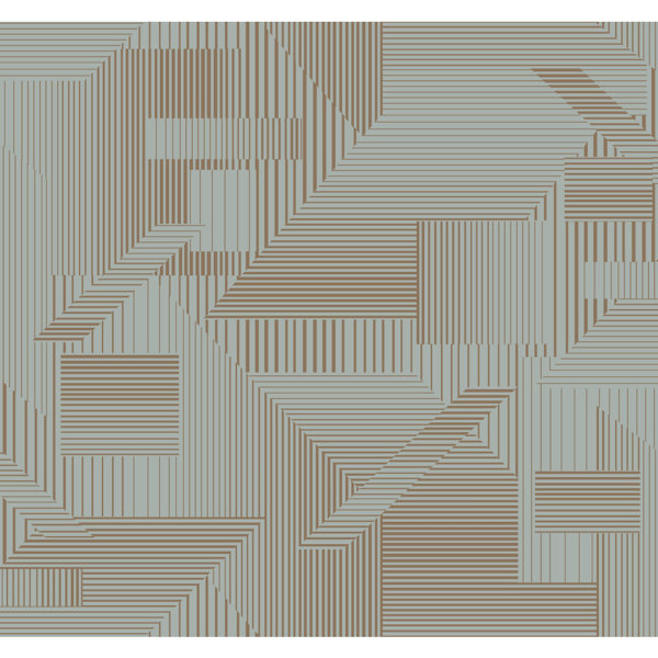 York Wallcoverings Geometric Roll | Wayfair