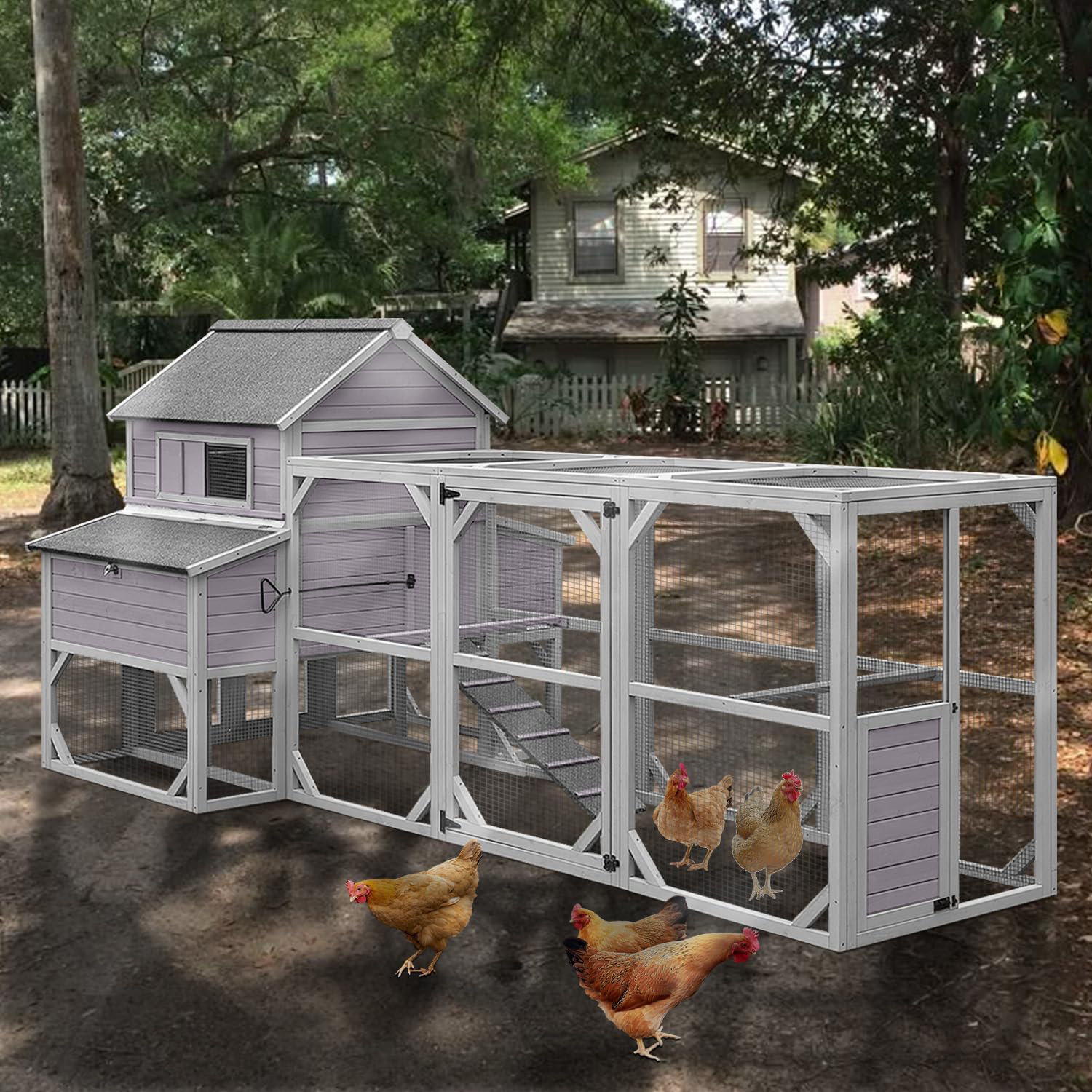 Tucker Murphy Pet™ 41 Sq.Ft Large Outdoor Chicken Coop With Run - Multi ...