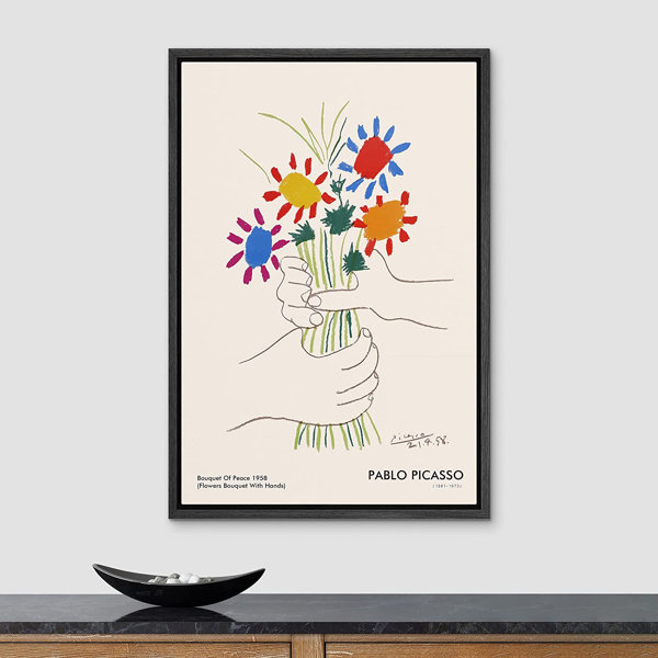SIGNLEADER Bouquet of Peace (Flower Bouquet With Hands) Pablo Picasso ...