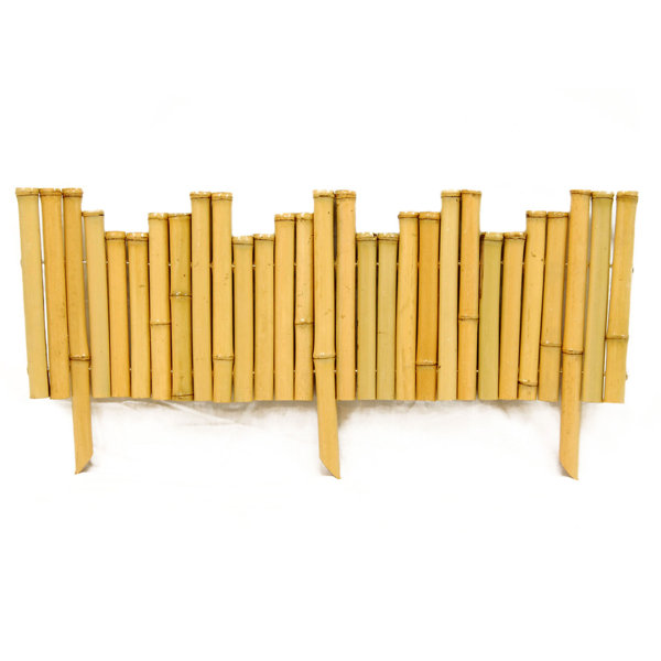 Backyard X-Scapes 8 in. H x 23 in. W Bamboo Border Edging Decorative ...