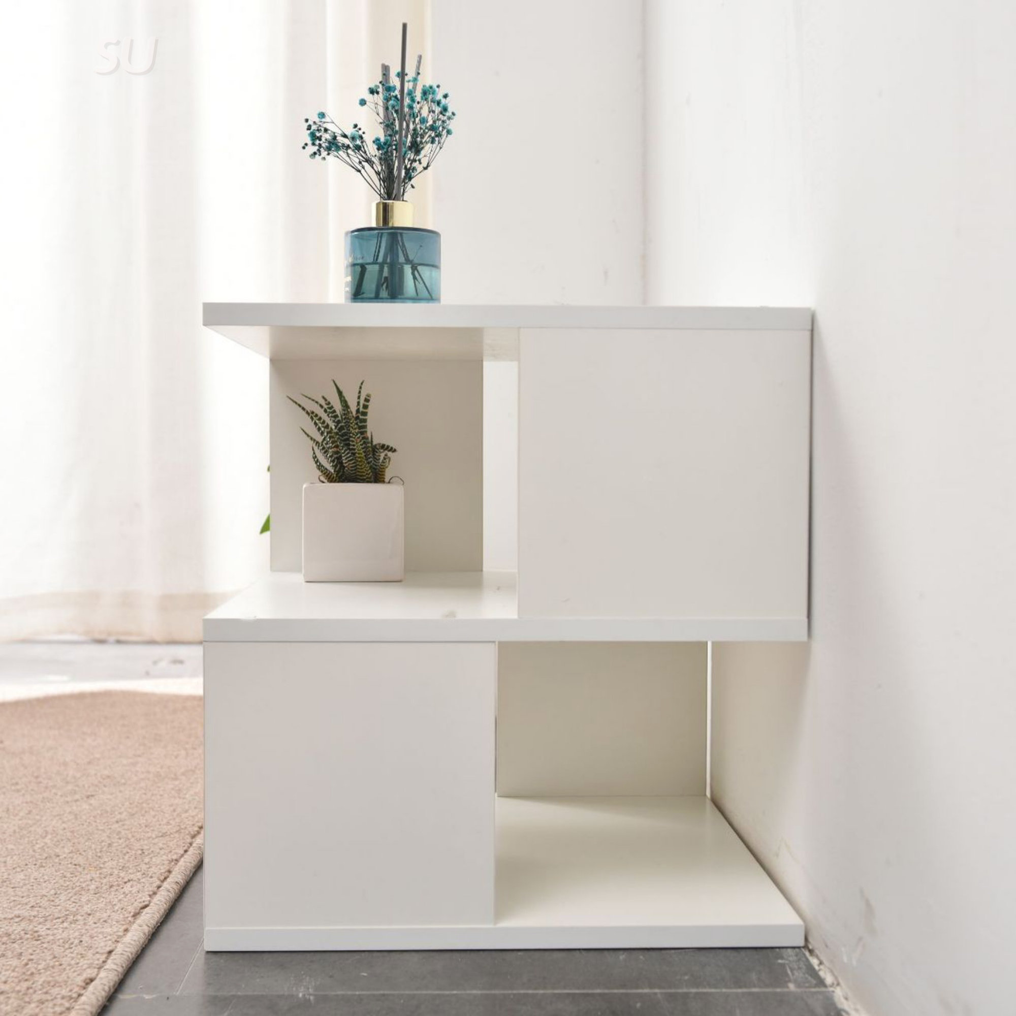 East Urban Home 2-Layer Simple Household Bookshelf, Versatile And ...