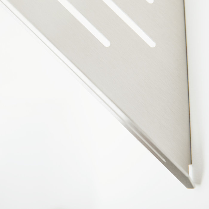Rebrilliant Wall Mount Stainless Steel Corner Shower Shelf | Wayfair