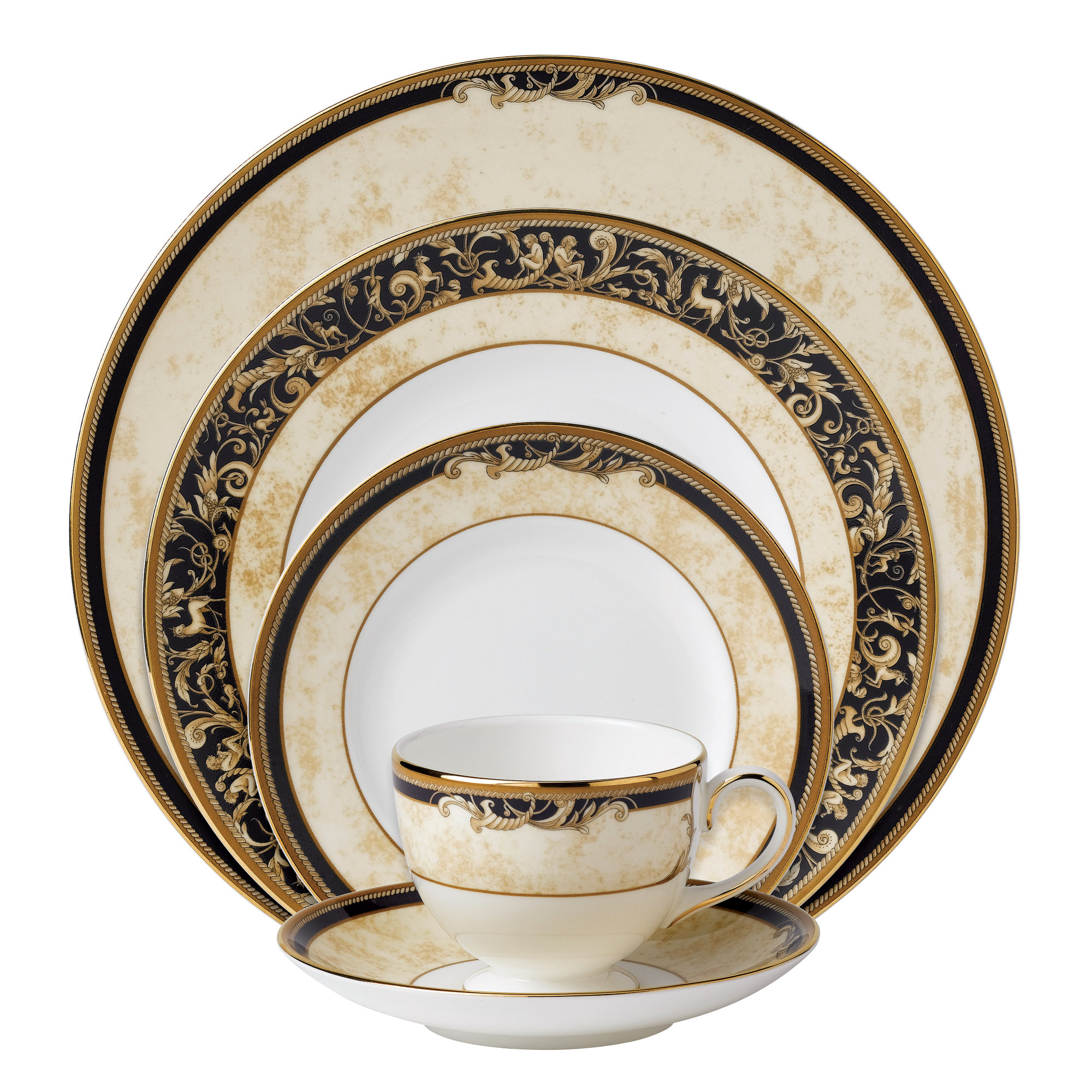 Wedgwood Cornucopia 5 Piece Bone China Place Setting, Service for 1 ...