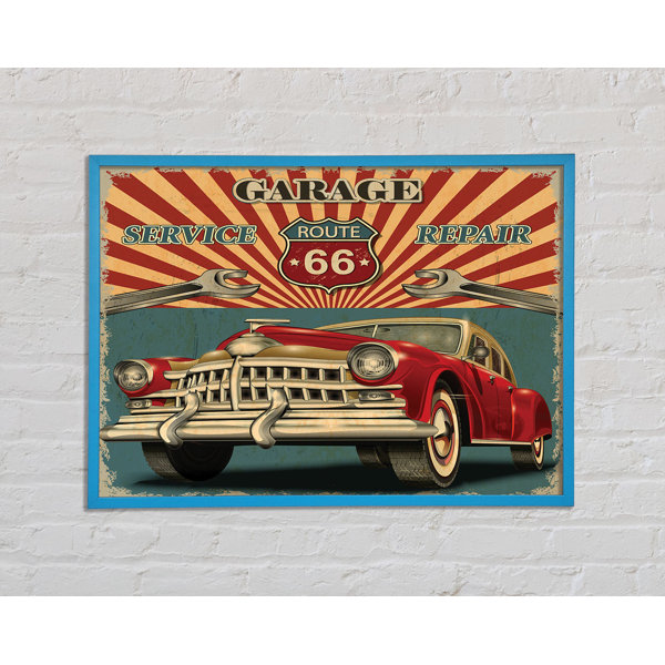 Ophelia & Co. Route 66 Garage - Single Picture Frame Print | Wayfair.co.uk