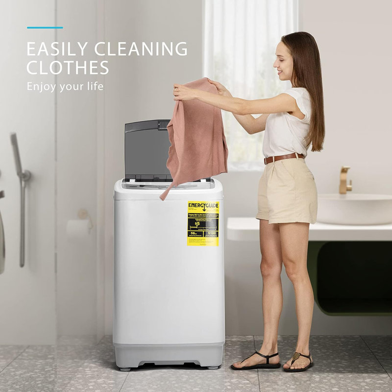 VIVOHOME 2 in 1 Portable Compact Full Automatic Washing Machine ...