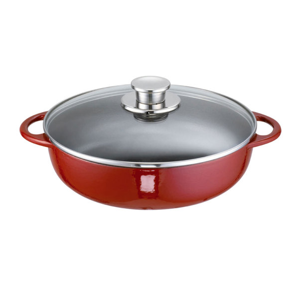 Schulte Ufer Gracie Oaks Gullette Cast Iron Non-Stick Skillet | Wayfair ...