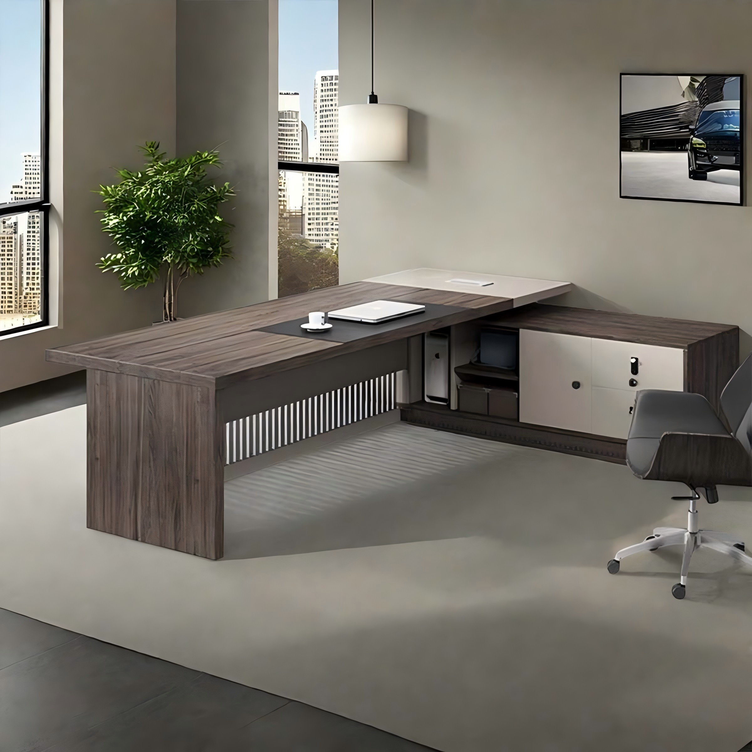 Isla Hopping Minimalist Modern Premium Office Desk - Wayfair Canada