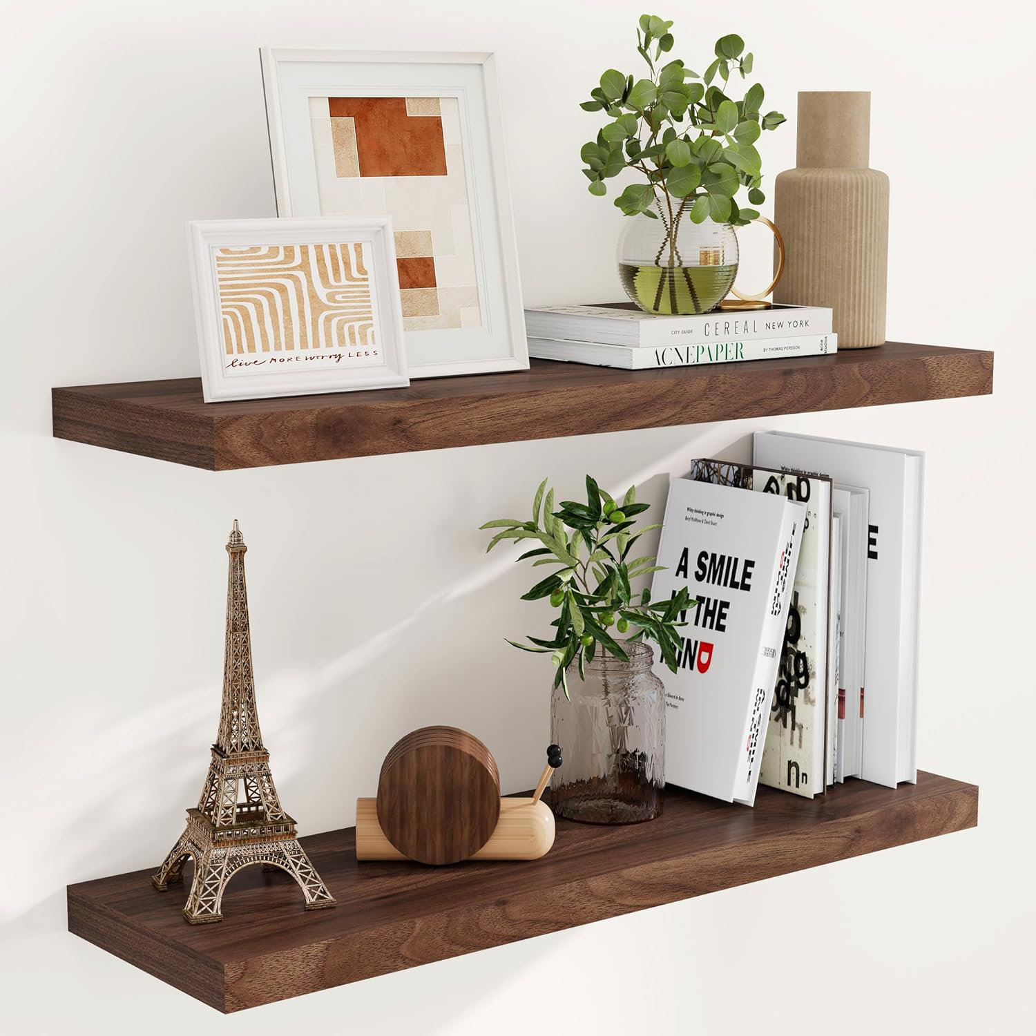 Loon Peak Wood Floating Shelves for Wall Set of 2 - Wayfair Canada