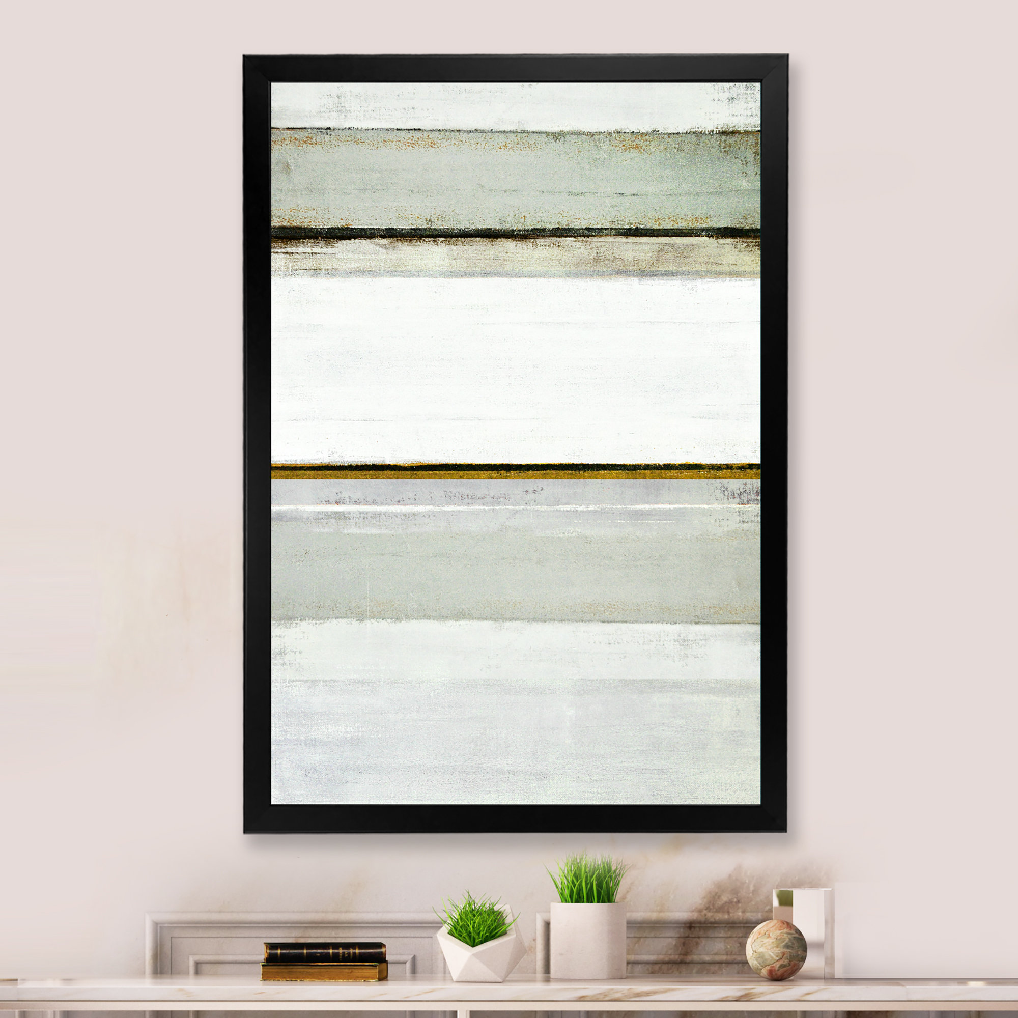 Wrought Studio Neutral Horizontal Stripes - Modern & Contemporary ...