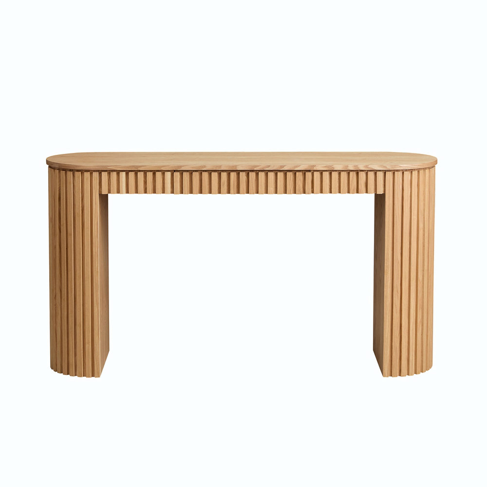 Latitude Run® Vertical Stripe Design Console Table with Drawer | Wayfair