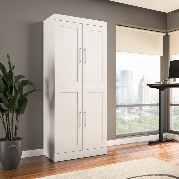 Wade Logan® Arlex Shelving Unit with Doors & Reviews | Wayfair