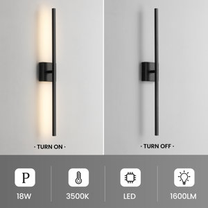 Mercer41 Jaiman 30'' 2-Light Dimmable LED Bath Bar & Reviews - Wayfair ...