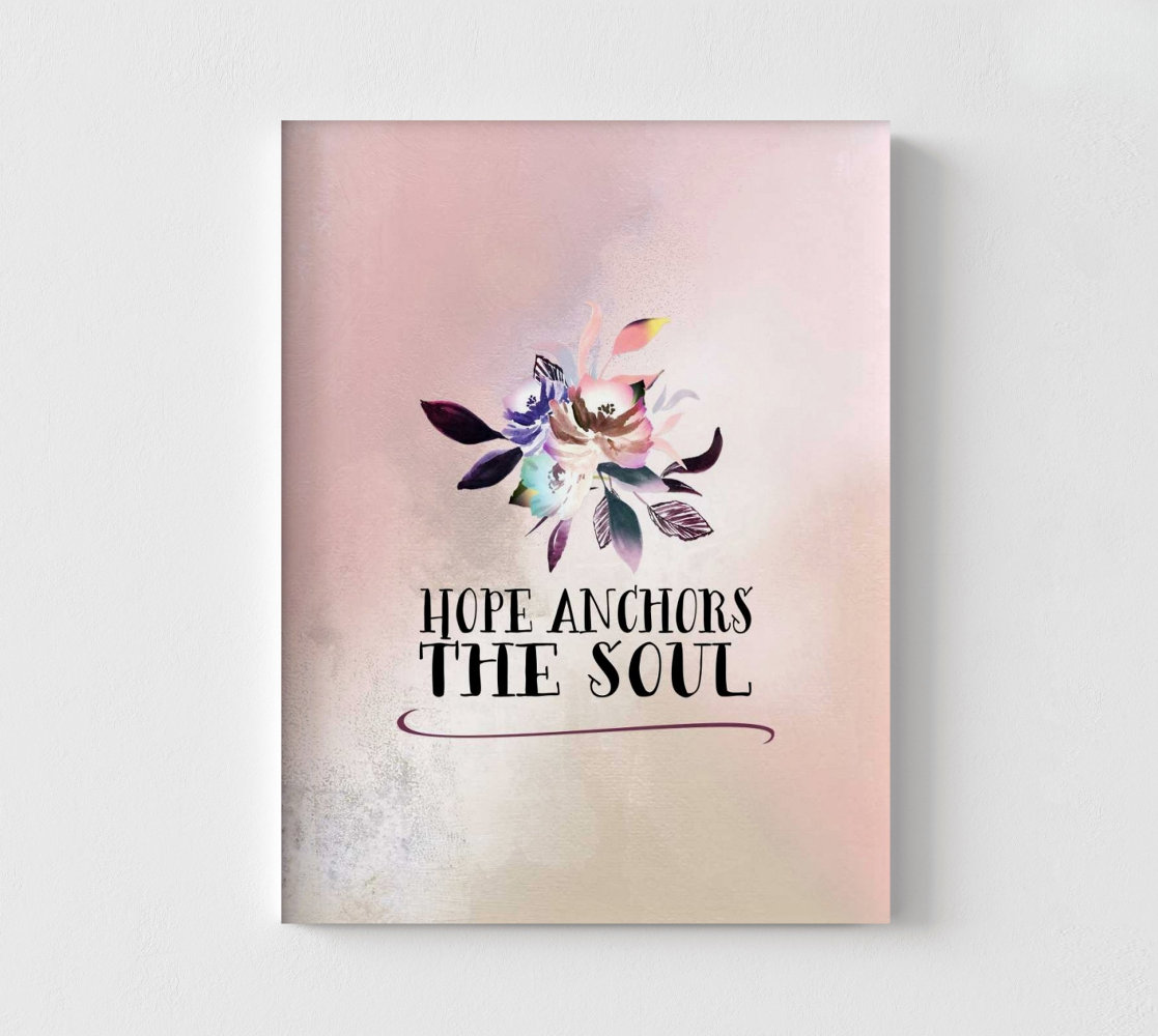 WeFrameArt Hope Anchors By Tara Moss, Framed Hebrews 6:19 Poster, Hope ...