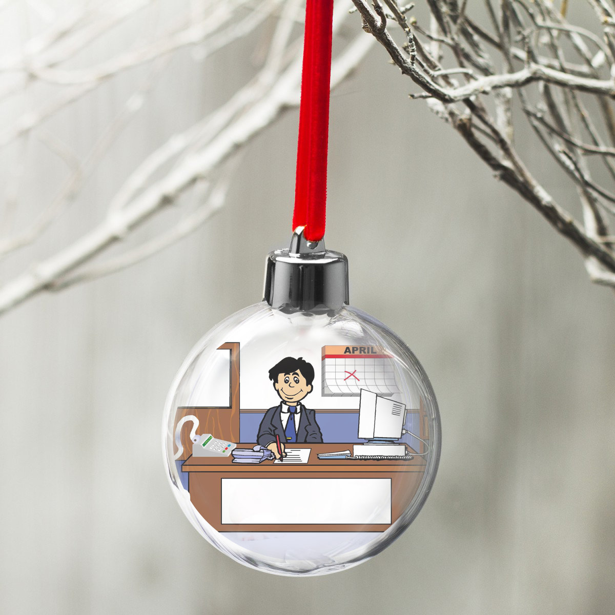Printed Perfection Personalized Accountant, Bookkeeper - Male Christmas ...