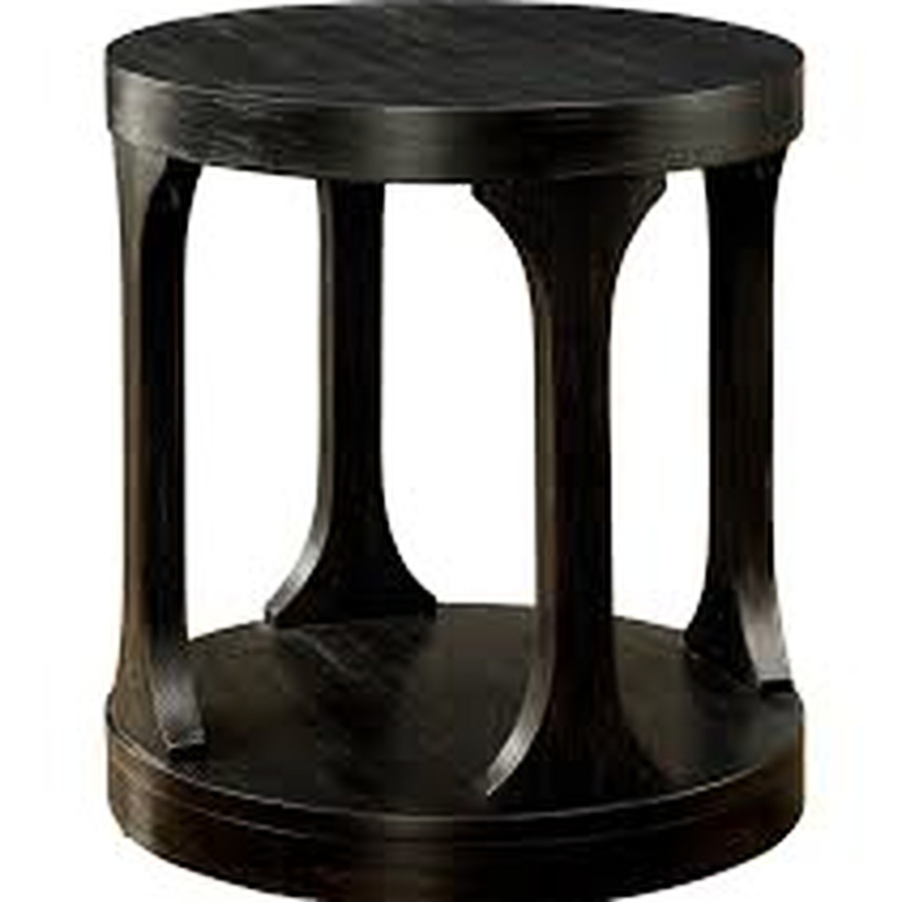 Red Barrel Studio® Antique Black Finish Transitional End Table With ...