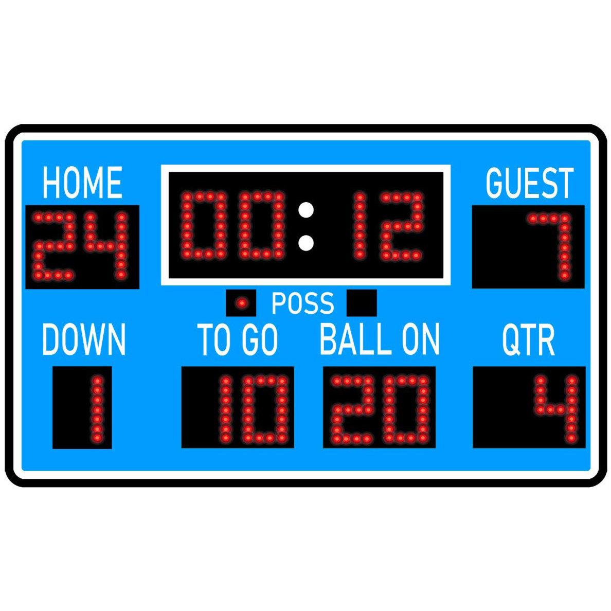 Harriet Bee Charleena Football Scoreboard Wall Sticker & Reviews | Wayfair