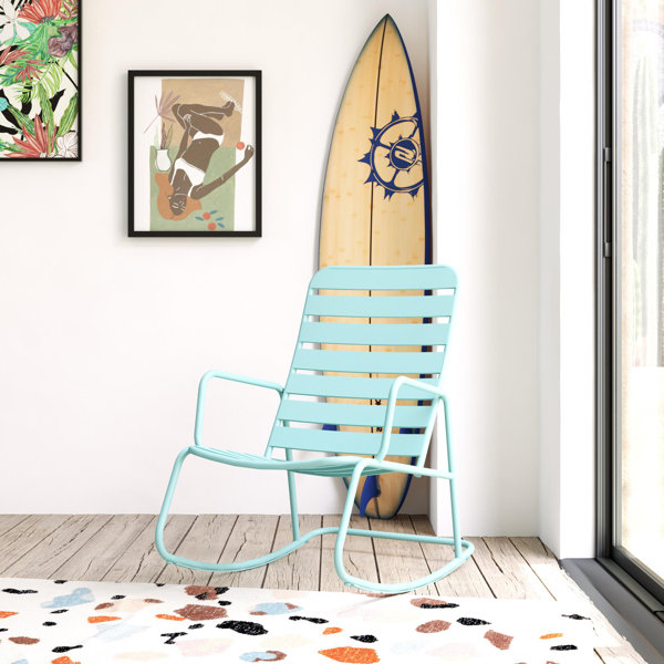 Sol 27 Outdoor Rynn Steel Outdoor Rocker Chair | Wayfair.co.uk