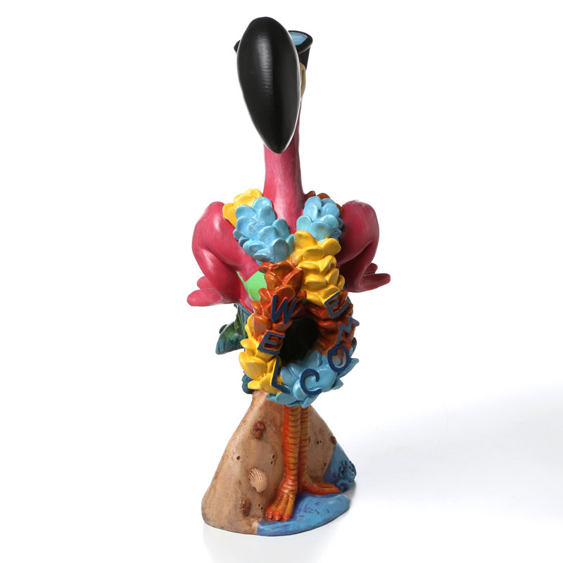 Design Toscano Flamingo Frank in Paradise Garden Statue & Reviews | Wayfair