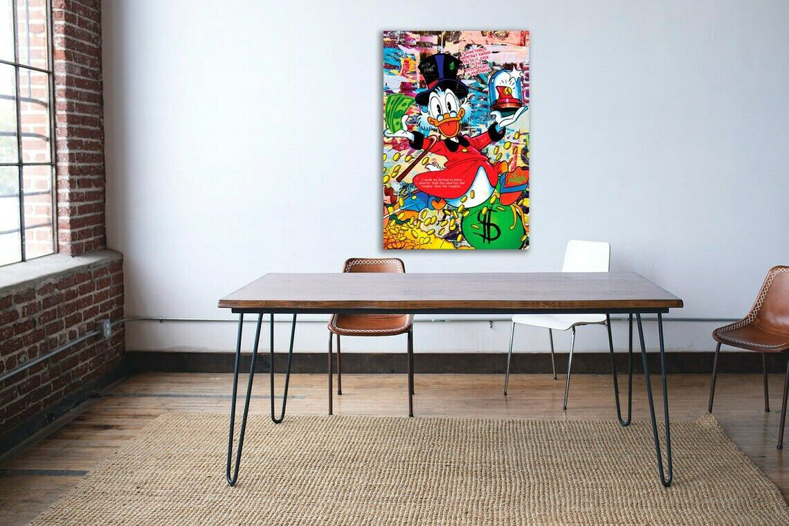 Winston Porter Wall Art For Living Room Bedroom Decor - Scrooge McDuck ...