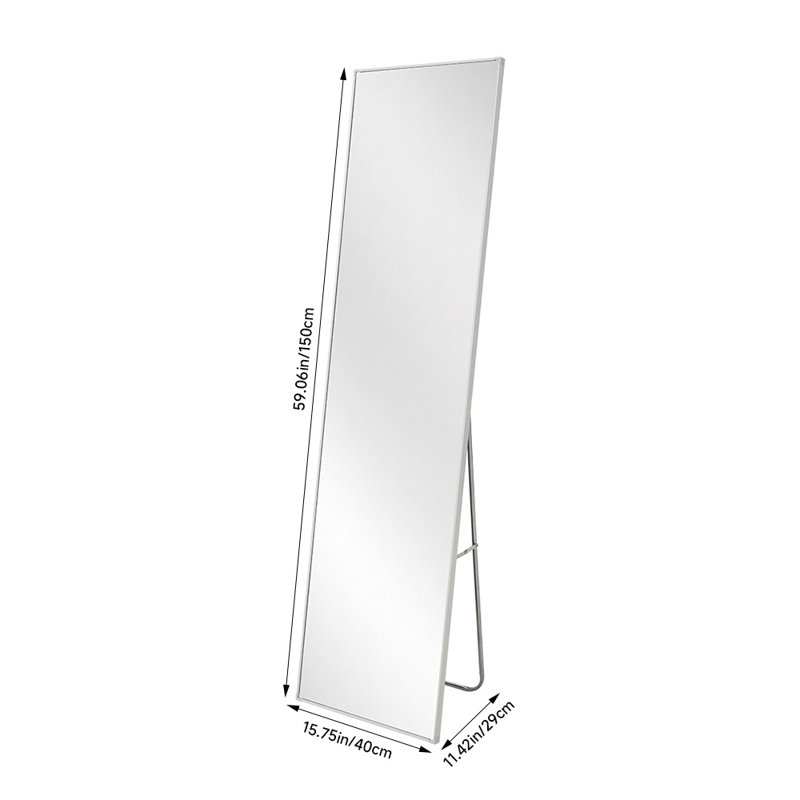 17 Stories Rectangular Wall-mounted Floor-to-ceiling Dual-purpose ...