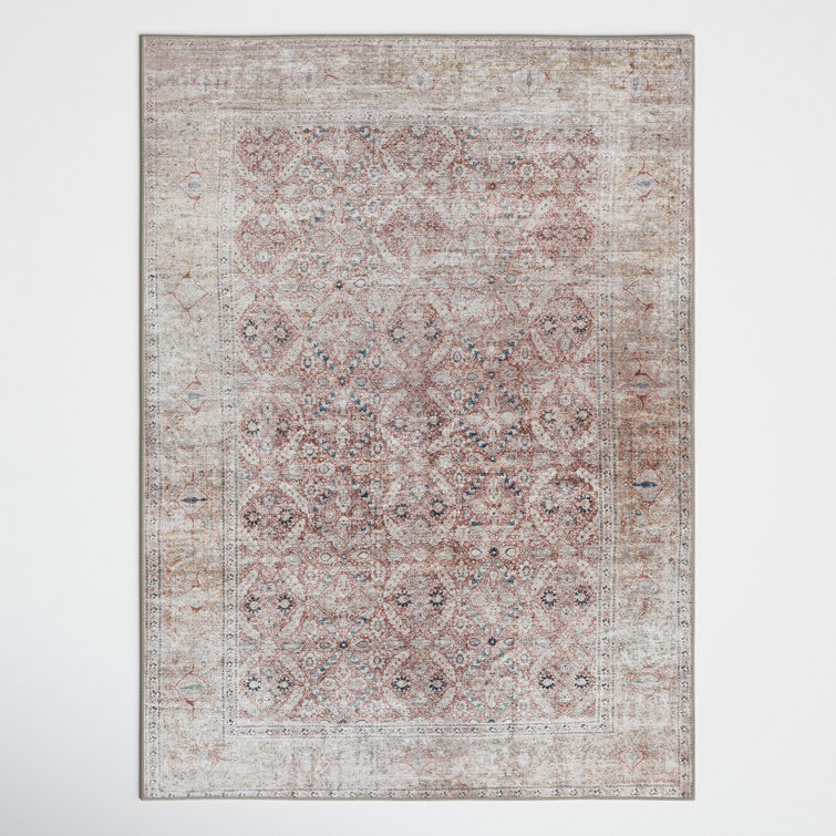 Isabella Oriental Rust/Cream Area Rug & Reviews | Birch Lane