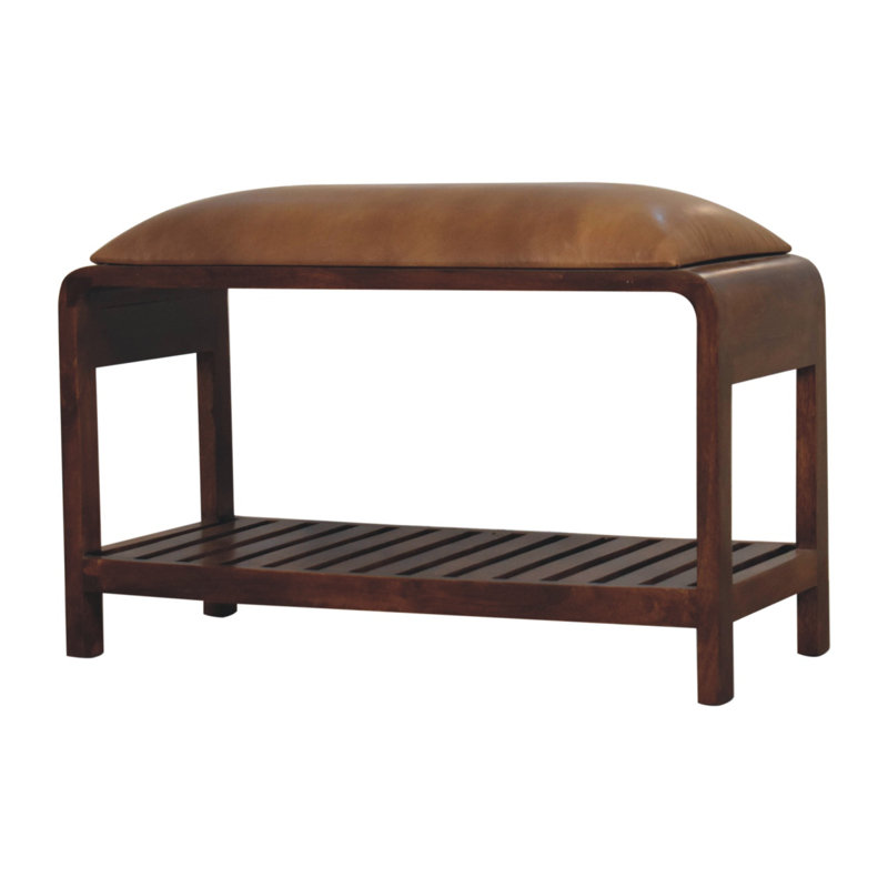 Loon Peak® Buffalo Slatted Square Bench | Wayfair