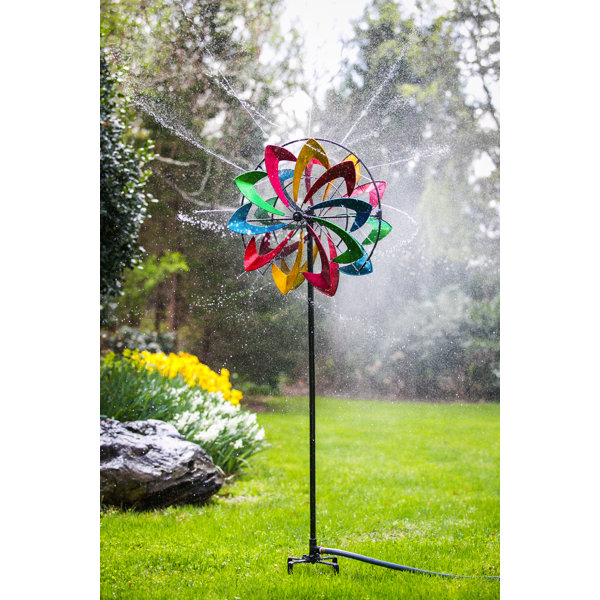 Latitude Run® Kattan Multicolor Hydro Wind Spinner | Wayfair