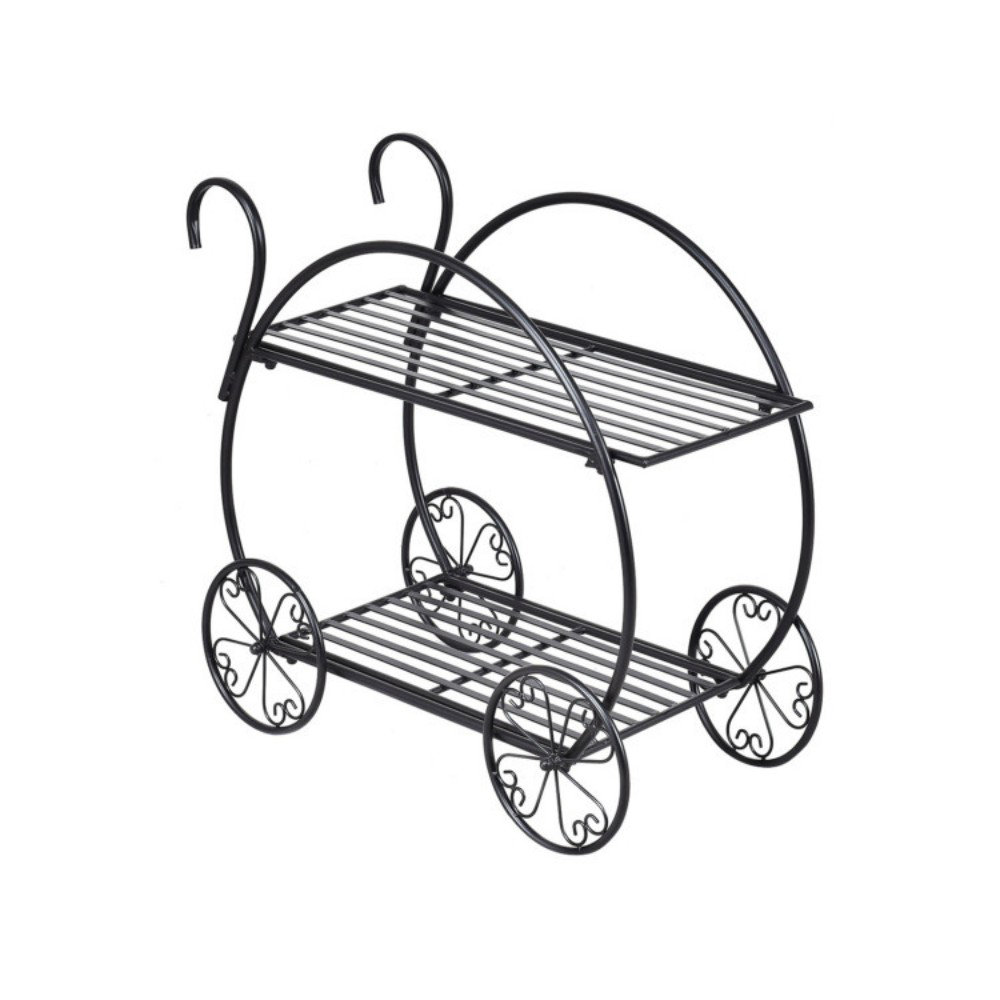 Alcott Hill® Heavy Duty Metal Flower Cart Plant Stand | Wayfair