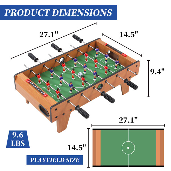 TALLO 27" Mini Table Top Foosball Table | Wayfair