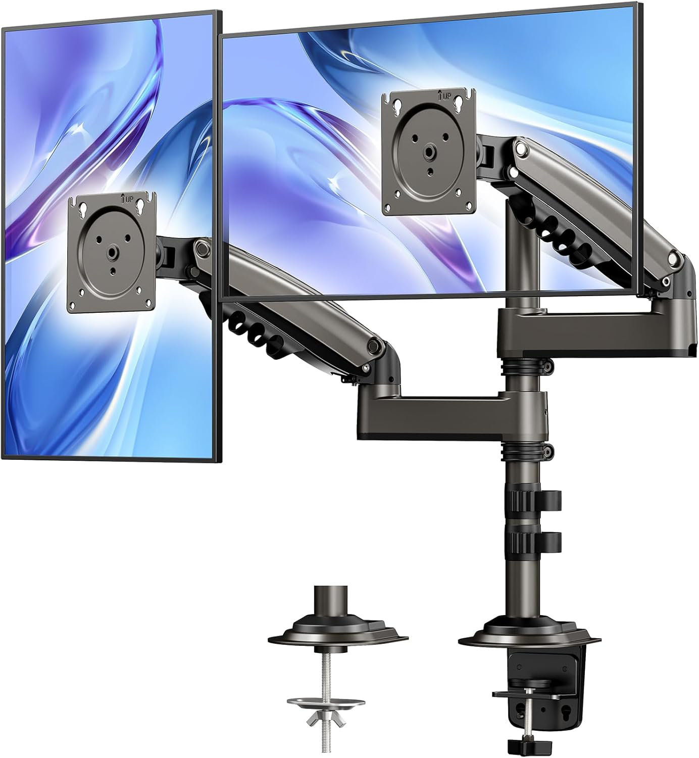 Inbox Zero 17-32 Inch Dual Monitor Stand 2 Monitors | Wayfair