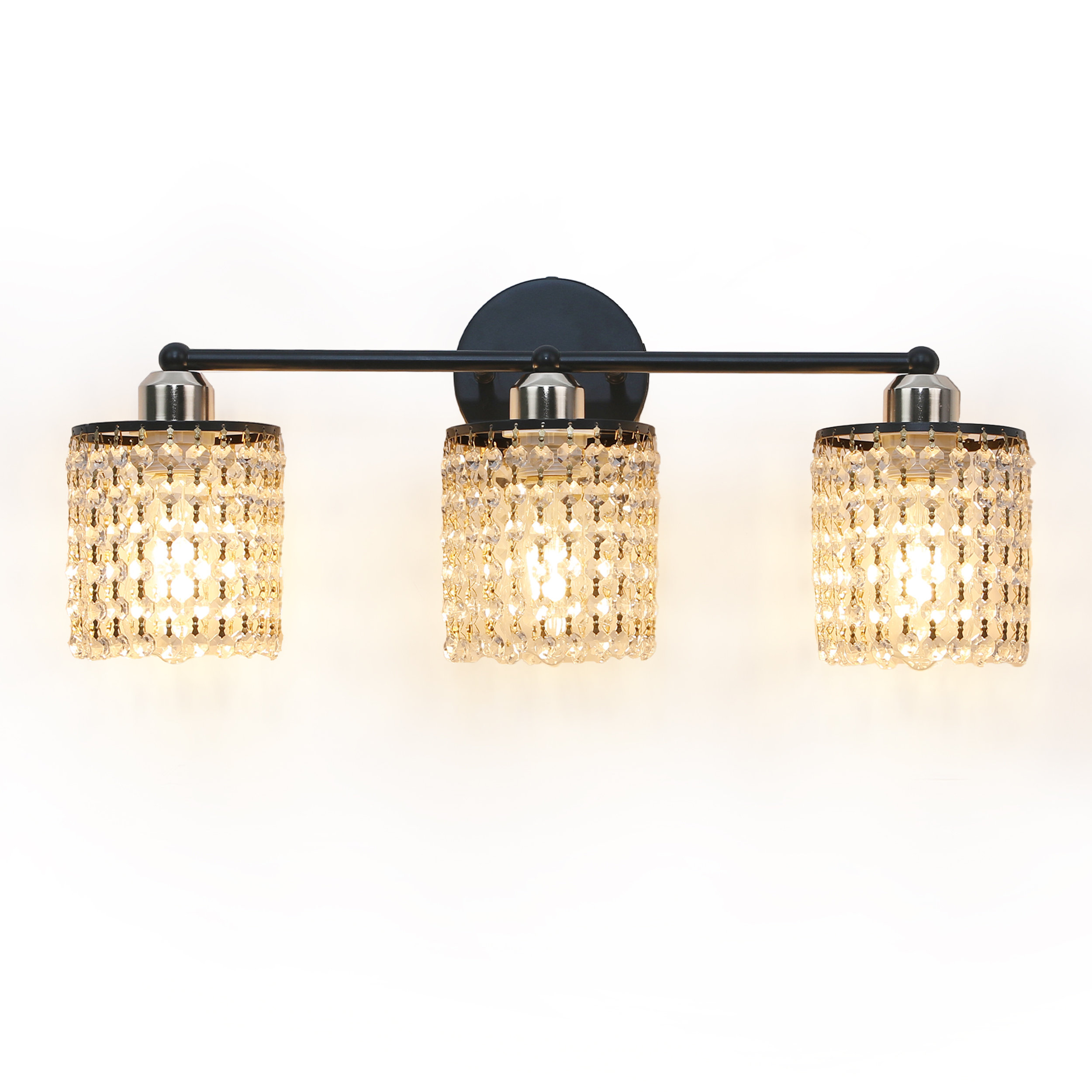 Mercer41 Crystal Tassel String 3-light Bathroom Lighting Fixtures Over Mirror - Wayfair Canada