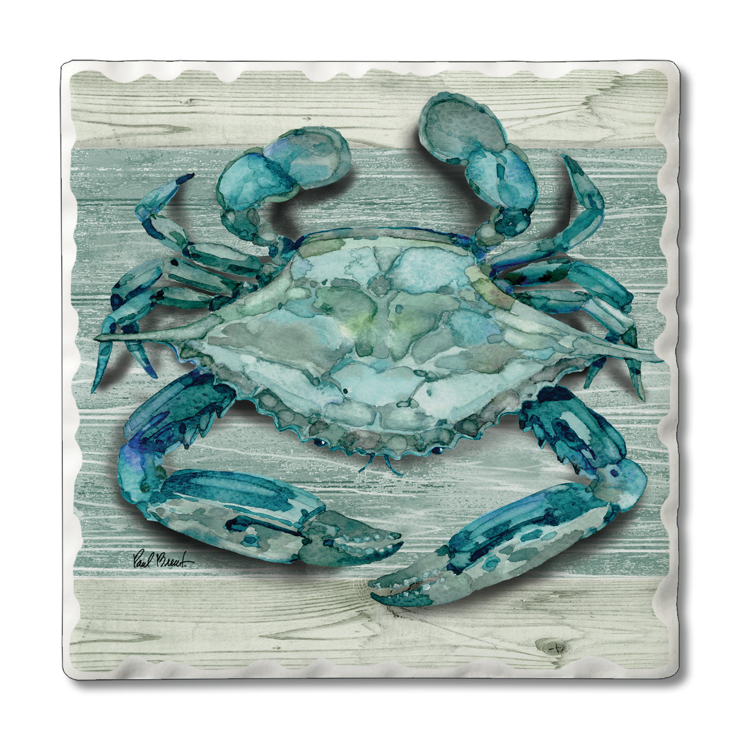 Rosecliff Heights Northpoint Crab 4-Pack Tumbled Tile Stone Coasters ...