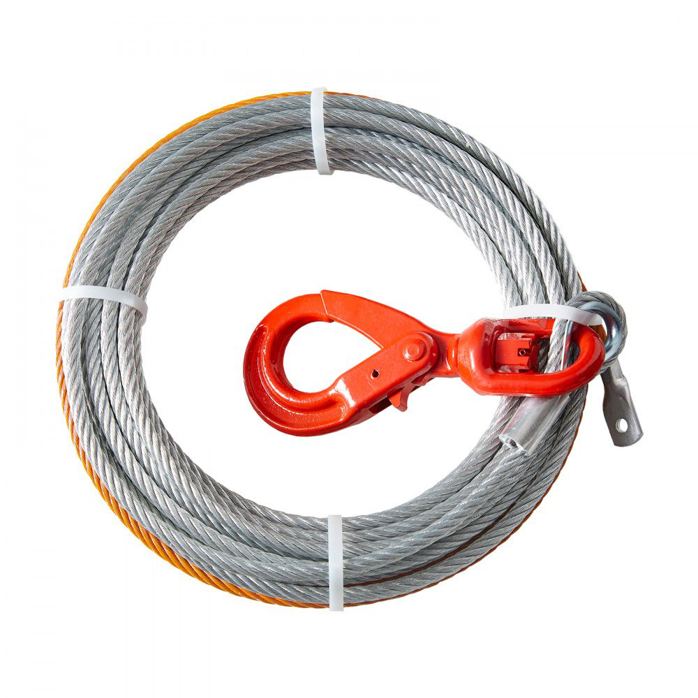 Williston Forge Galvanized Steel Winch Cable, 3/8 Inch x 50 Feet 15,200 ...