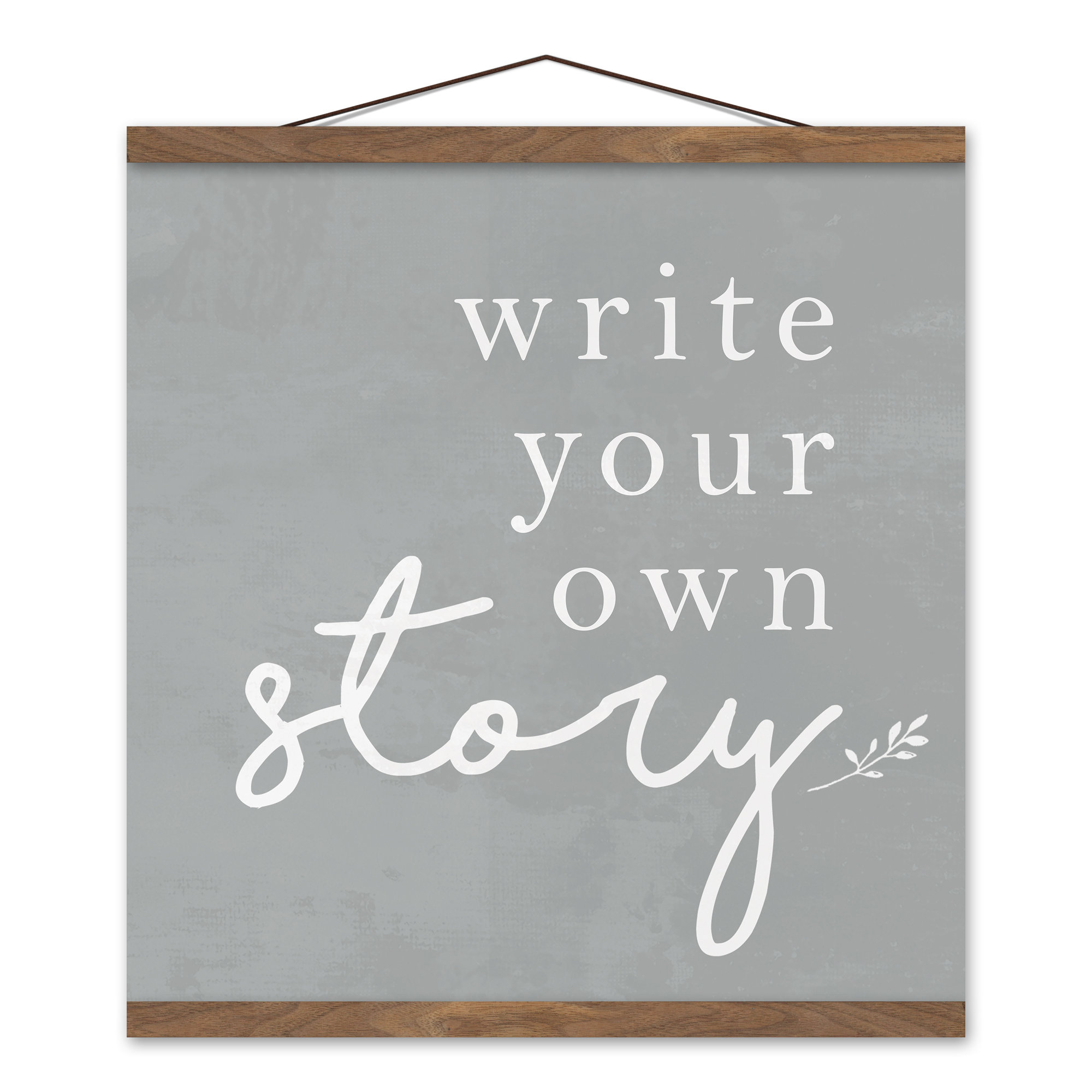 Trinx Write Your Own Story - Unframed Textual Art on Canvas | Wayfair