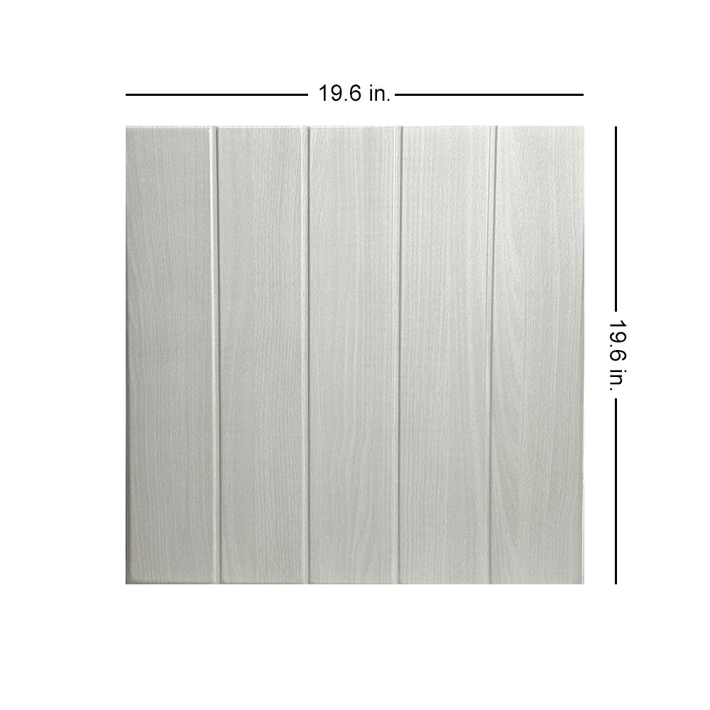 A La Maison Ceilings Bead Board 1.6 ft. x 1.6 ft. Polystyrene Glue-up ...