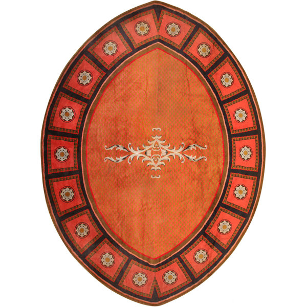 Nazmiyal Collection Oversized Oval Antique English Axminster Rug | Perigold