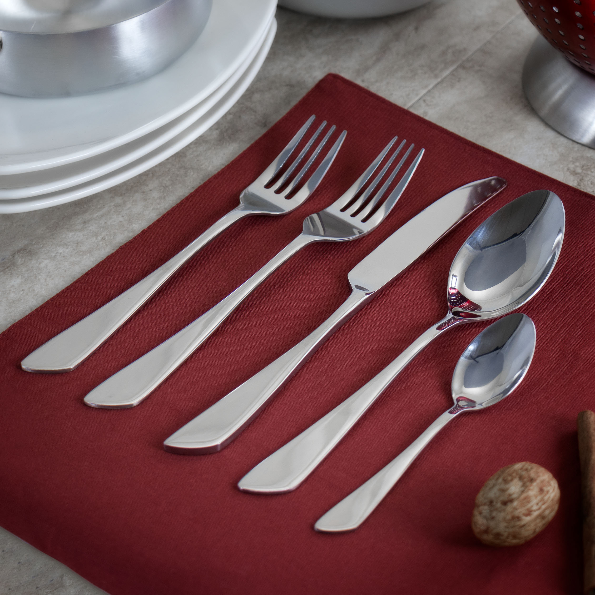 Mega Chef Stainless Steel Flatware Set - Service for 4 & Reviews | Wayfair