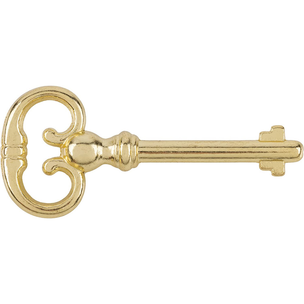 UNIQANTIQ HARDWARE SUPPLY Brass Plated Roll Top Desk Skeleton Key ...