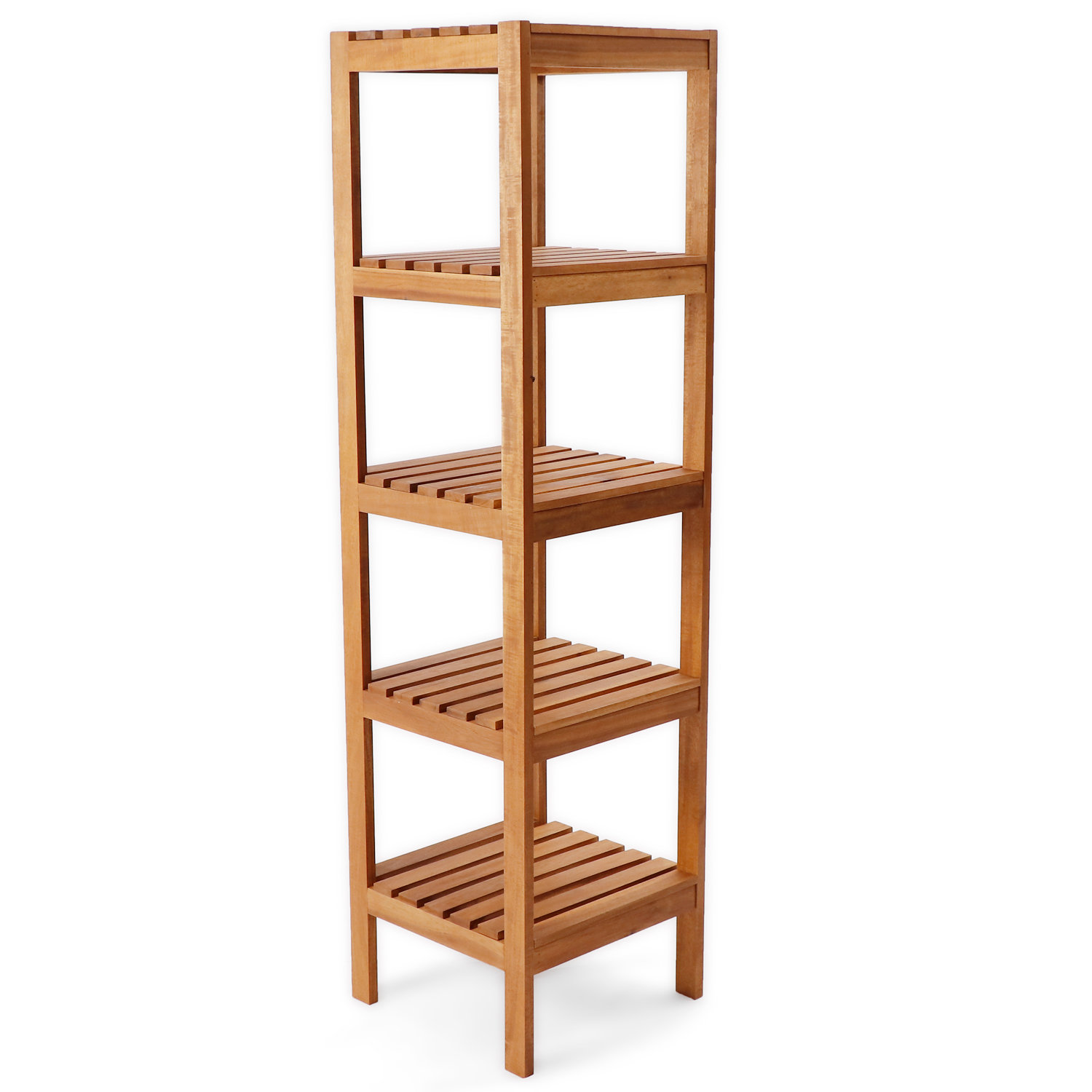 Ophelia & Co. 5-Tier Accacia Wood Conner Rack | Wayfair