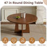 George Oliver Round Dining Table For 4 - 42 " Farmhouse Kitchen Table ...