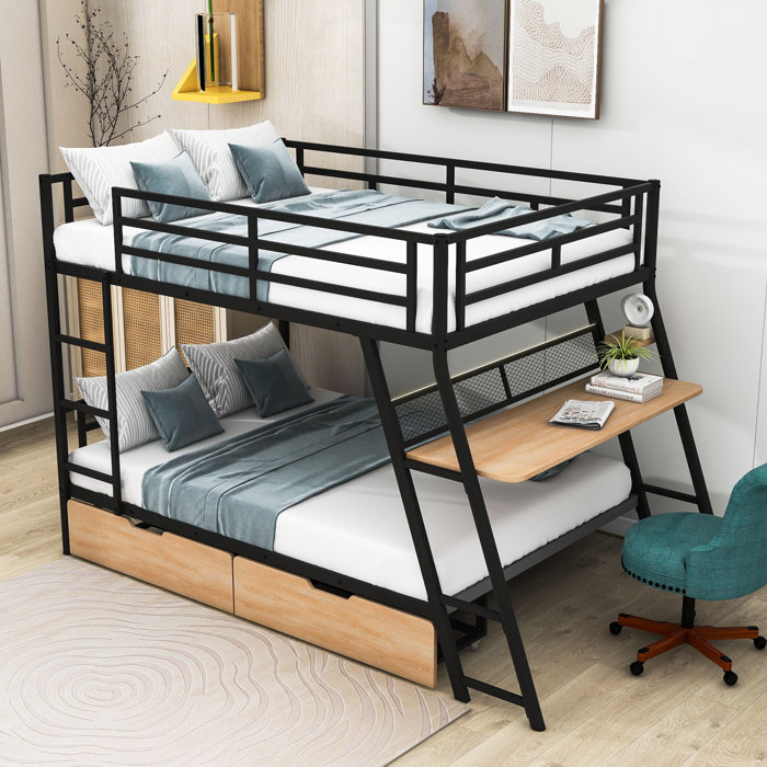 Mason & Marbles Kendyll 2 Drawer Standard Bunk Bed and Shelves by Mason ...