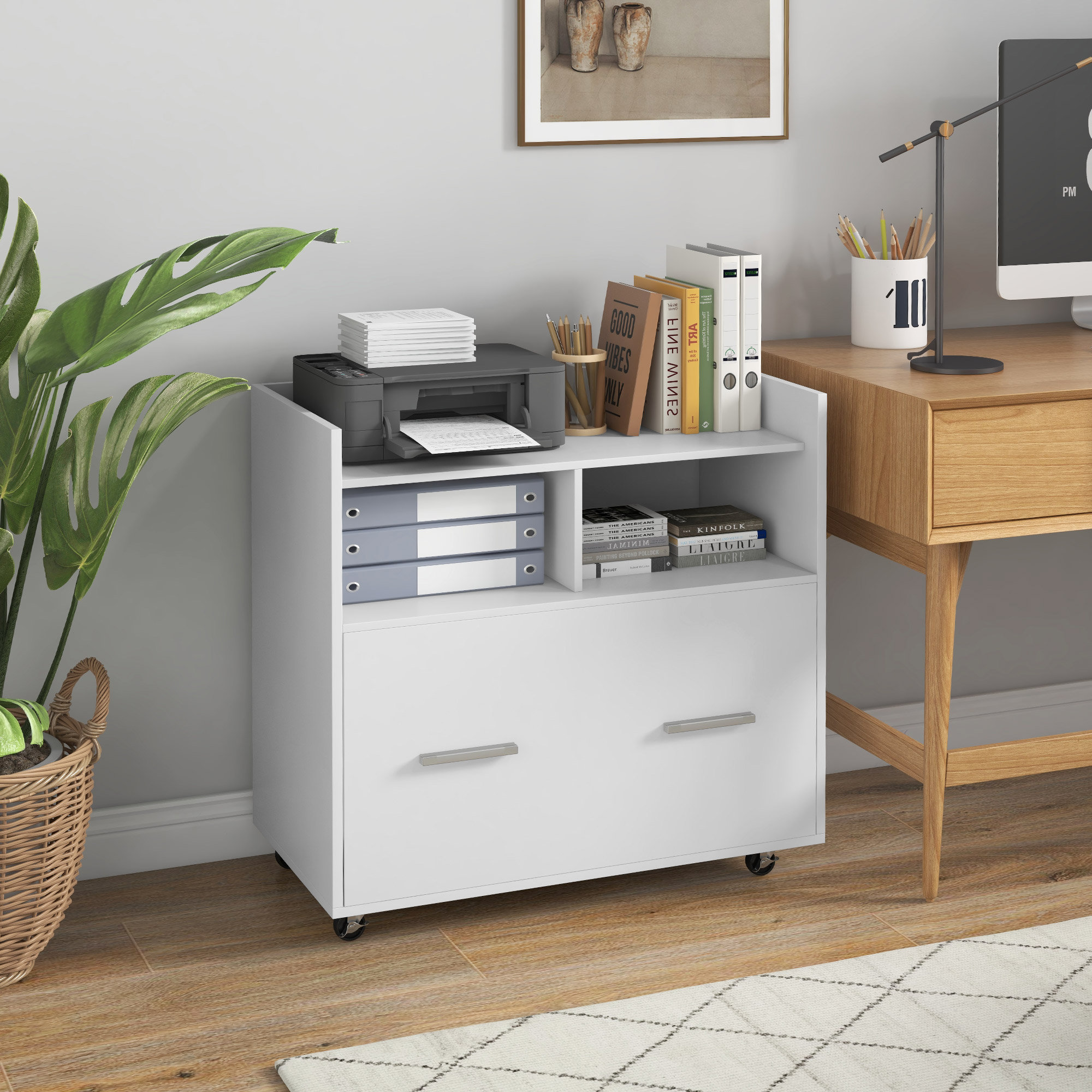 Hokku Designs Piech 29.9'' Wide 1 -Drawer Mobile File Cabinet - Wayfair Canada