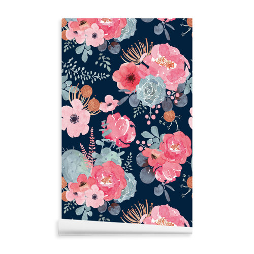 Wayfair | Blue Floral & Botanical Wallpaper You'll Love in 2023