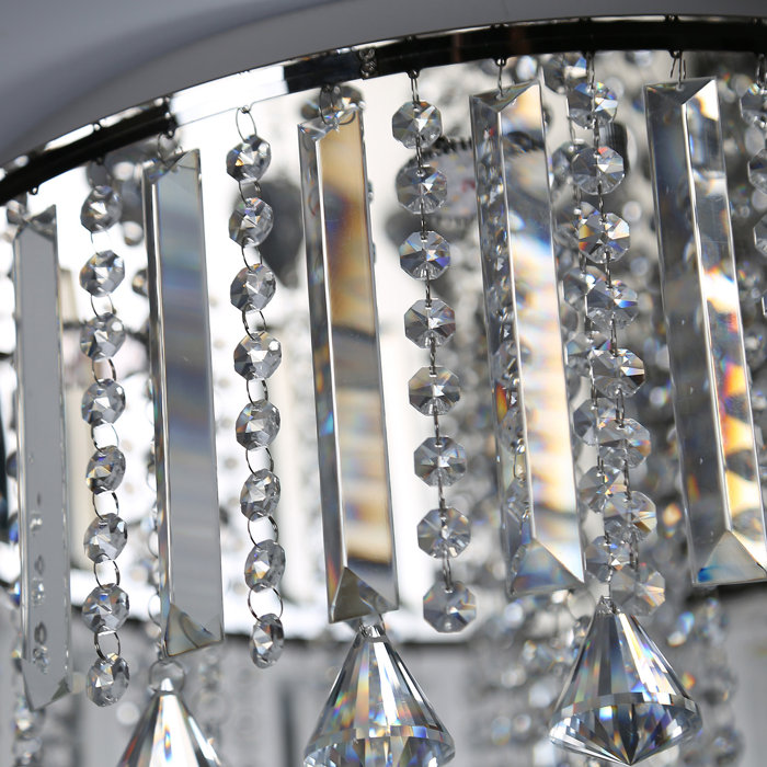 Everly Quinn Catuy 6 - Light Dimmable LED Geometric Chandelier | Wayfair