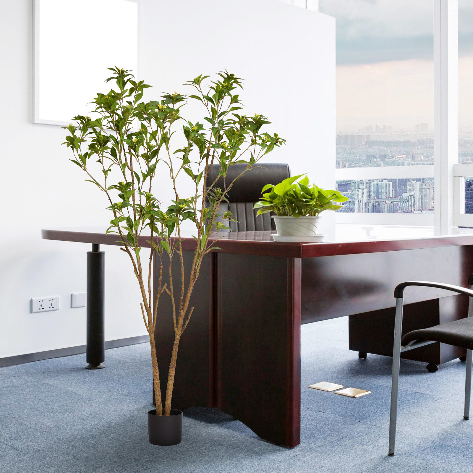 Latitude Run® Artificial Pachira Macrocarpa Money Tree Decor ...