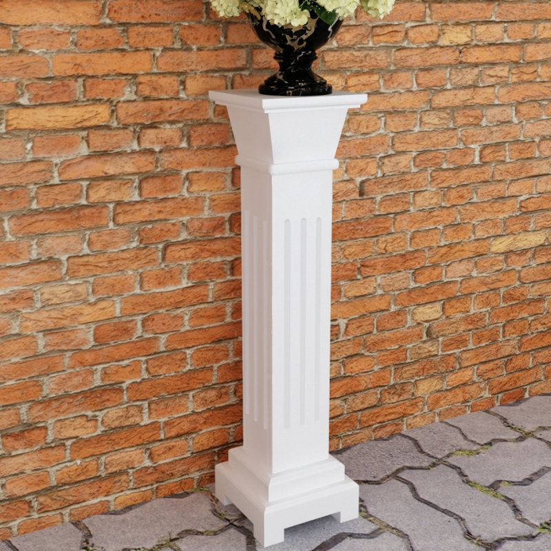 Alcott Hill® Classic Square Pillar Plant Stand MDF & Reviews | Wayfair