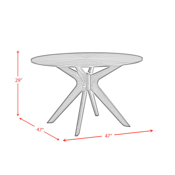 Wade Logan® Atiba 47" Pedestal Dining Table & Reviews | Wayfair