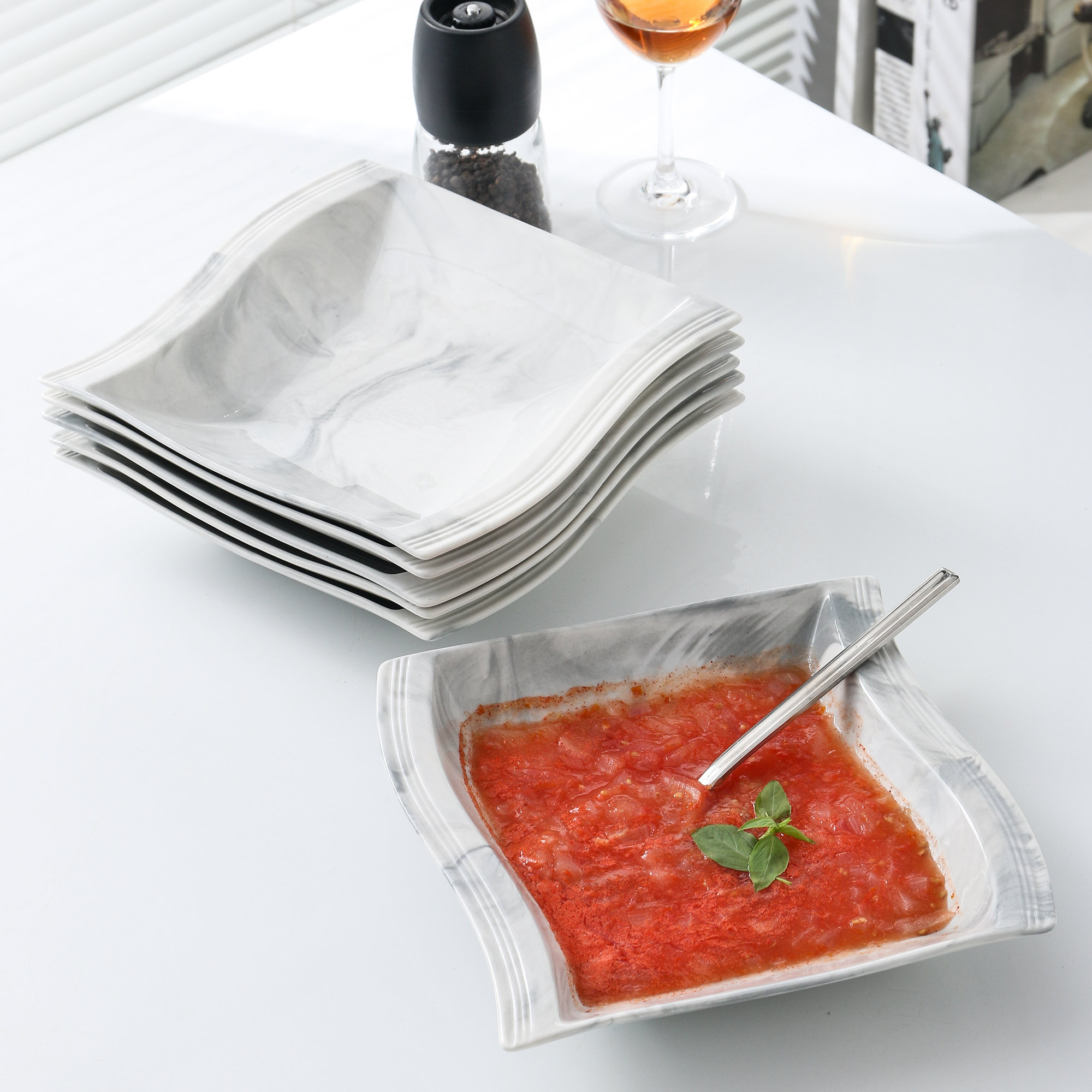 MALACASA Porcelain China Dinnerware - Set of 30 & Reviews - Wayfair Canada